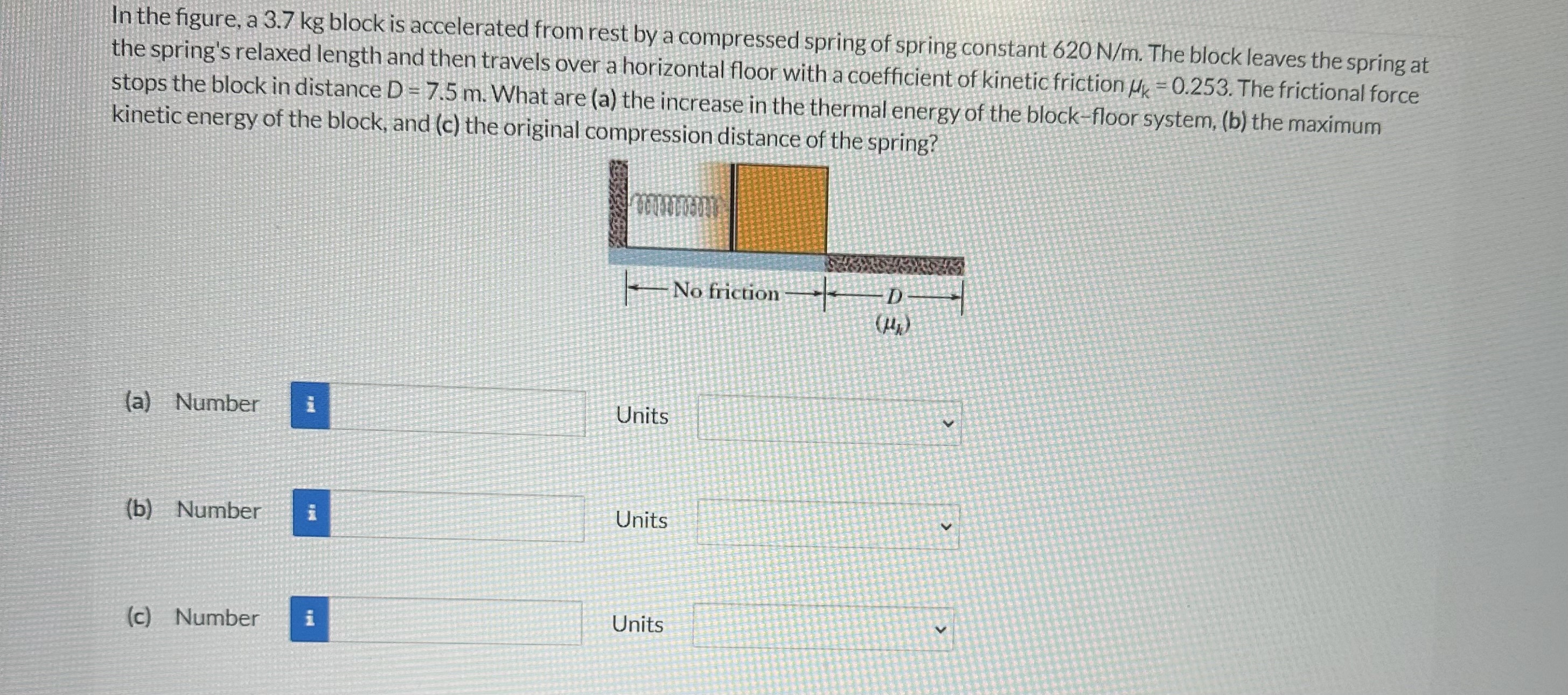 Solved In the figure, a 3.7 kg block is accelerated from | Chegg.com
