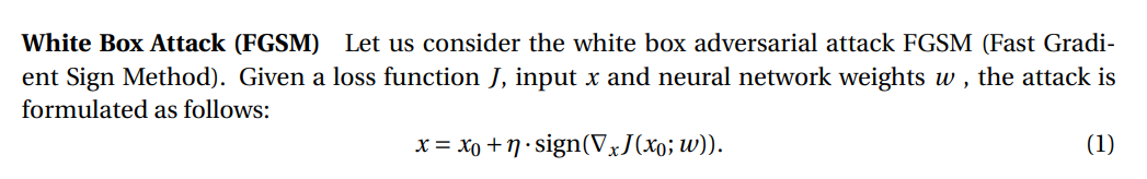 Solved White Box Attack (FGSM) Let us consider the white | Chegg.com