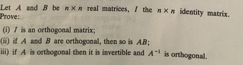 Solved Let A and B ben x n real matrices, I the nxn identity | Chegg.com