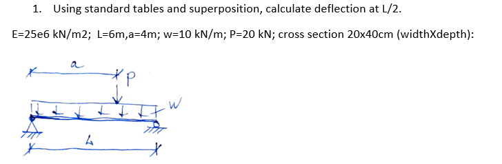 Solved 1. Using standard tables and superposition, calculate | Chegg.com