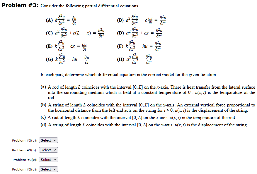 Solved Problem #3: Consider the following partial | Chegg.com
