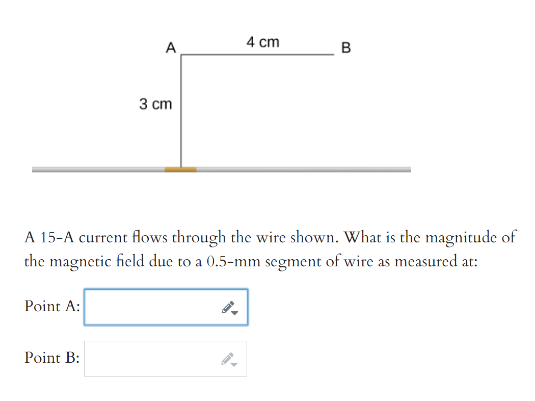 Solved A 15-A current flows through the wire shown. What is | Chegg.com