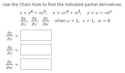 Solved Use the Chain Rule to find the indicated partial | Chegg.com