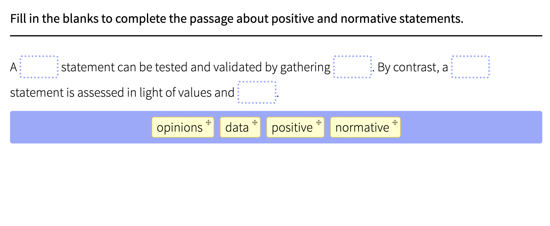 Solved Fill in the blanks to complete the passage about | Chegg.com