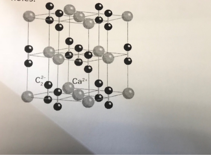 Solved The unit cell for calcium carbide is shown below.What | Chegg.com