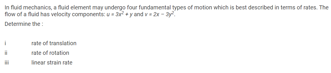 Solved In fluid mechanics, a fluid element may undergo four | Chegg.com