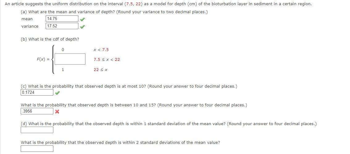 Solved 7 article suggests the uniform distribution on the | Chegg.com
