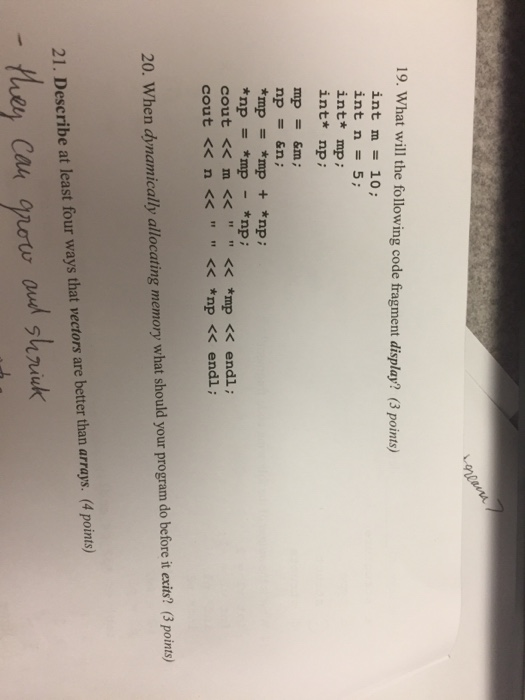 Solved 19. What will the following code fragment display? (3 | Chegg.com