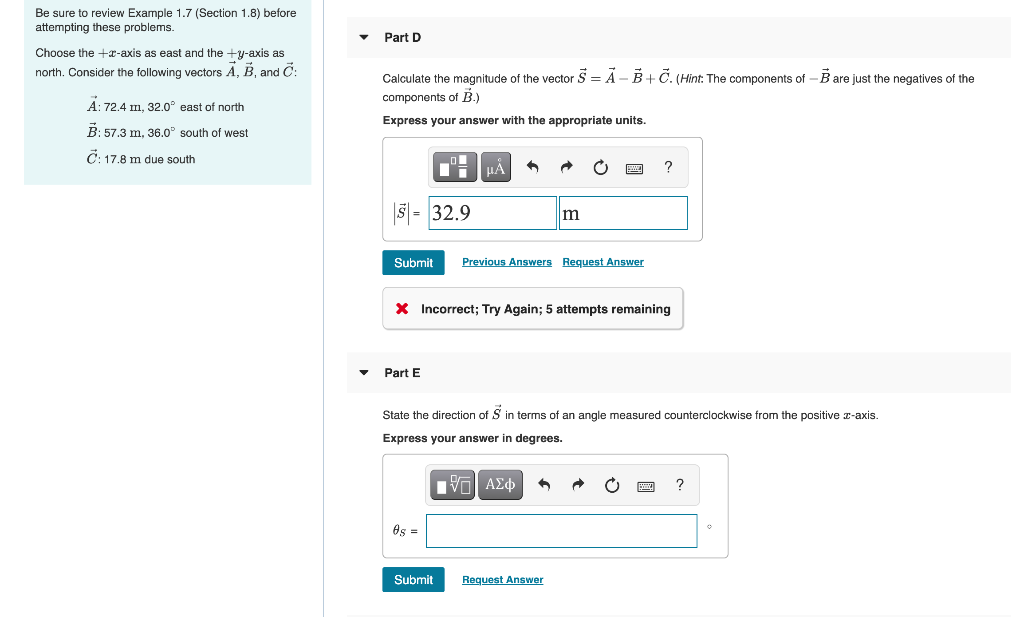 Solved Part D Be sure to review Example 1.7 (Section 1.8) | Chegg.com