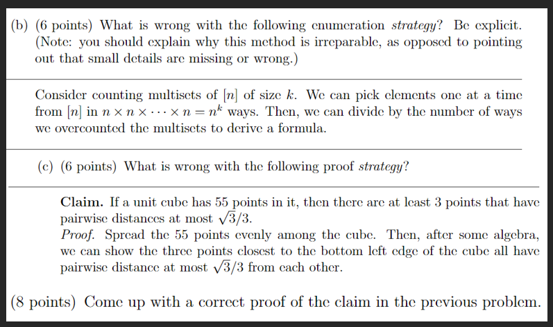 Solved The last part is asking to write a good proof for C. | Chegg.com