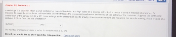 Solved FULL SCREEN PRINTER VERSION BACK NEXT Chapter 05, | Chegg.com