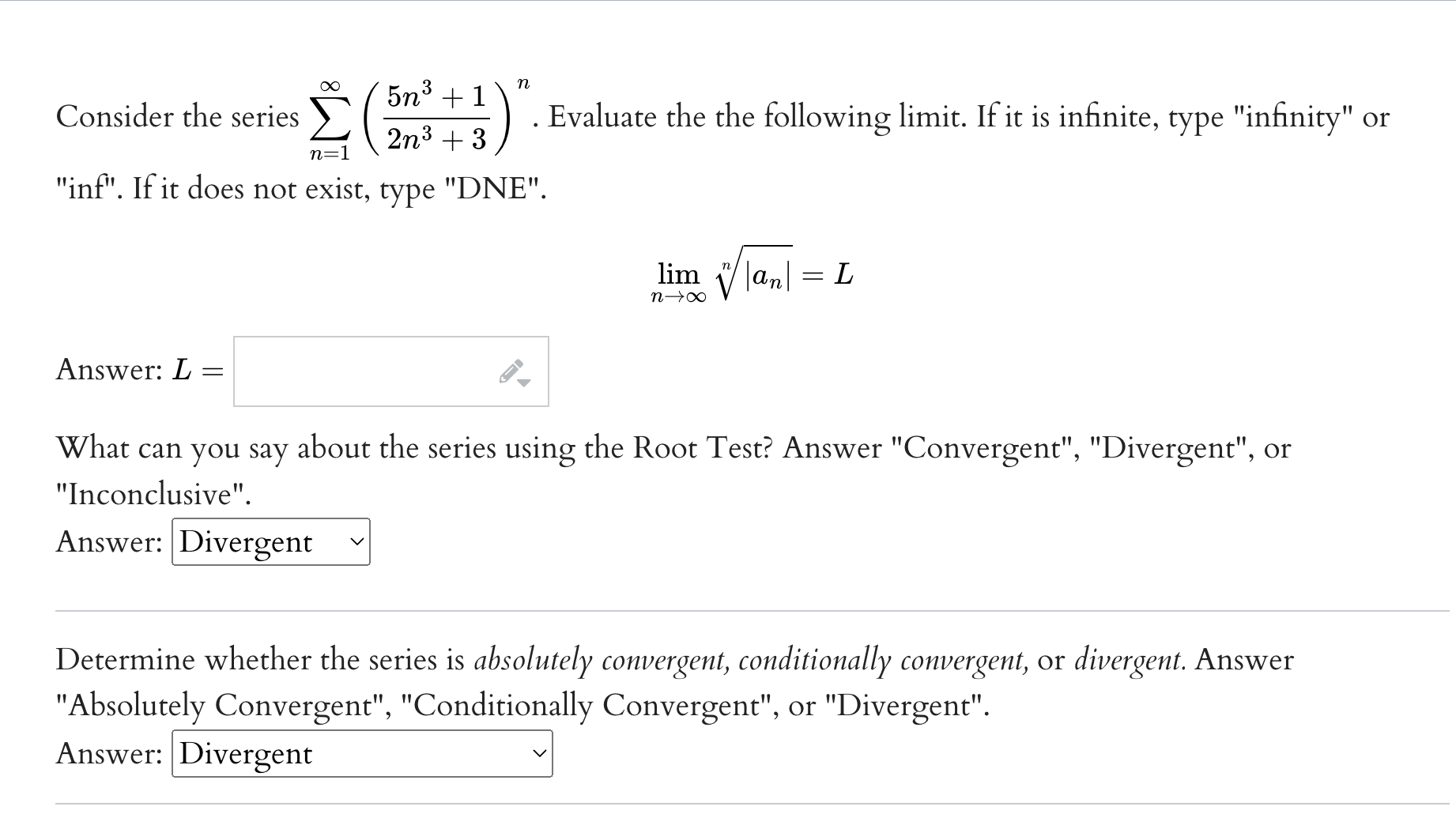 Solved Consider the series | Chegg.com