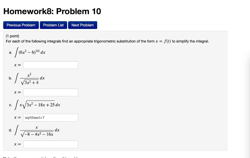 Solved Homework8: Problem 10 Previous Problem Problem List | Chegg.com