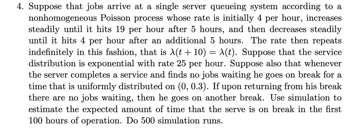 Solved Suppose that jobs arrive at a single server queueing | Chegg.com