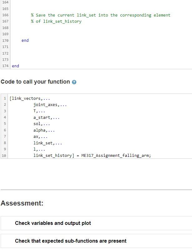 Solved Make an animated plot of a 3D a 3-link arm, with each | Chegg.com