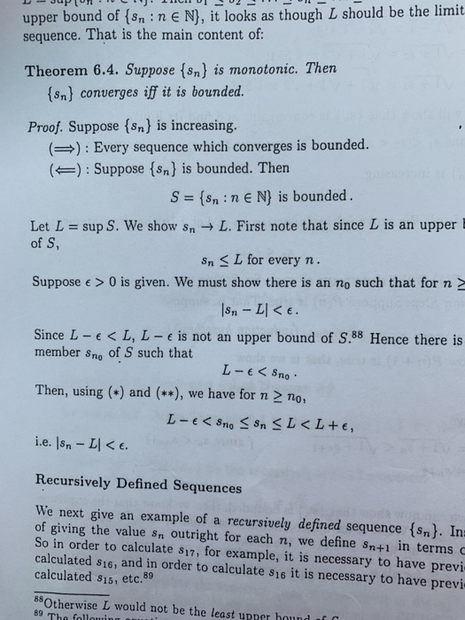 Theorem 6.2. i) If the sequence(%) is increasing and | Chegg.com