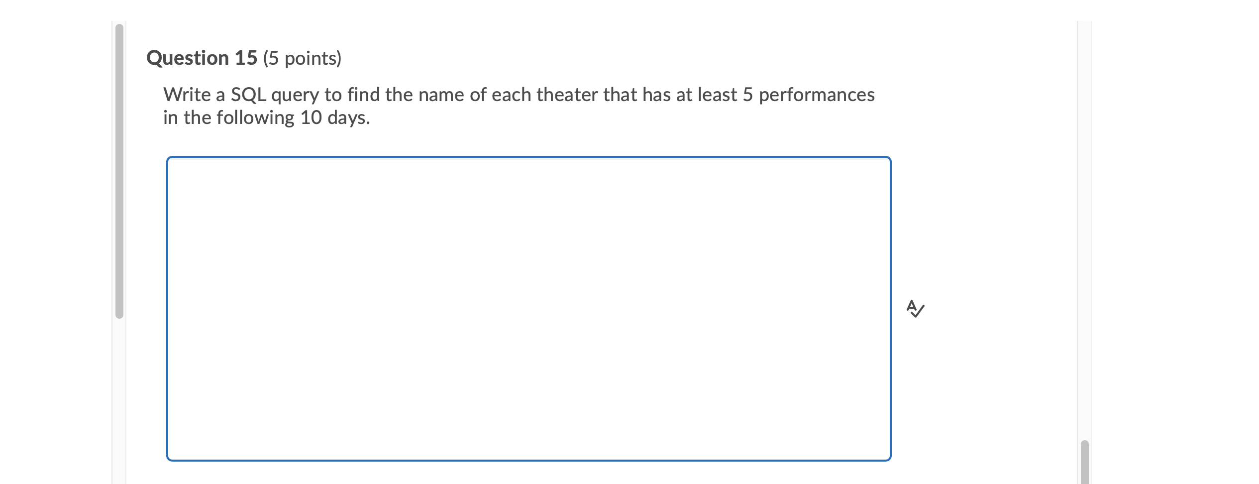 Solved Art Performance Database Consider the following | Chegg.com