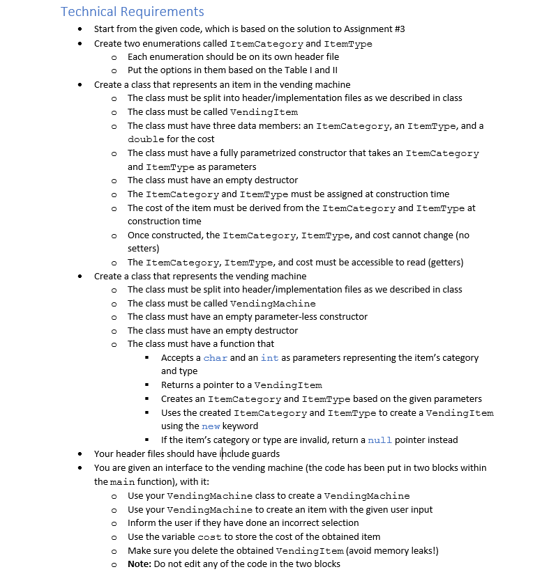 Solved You are in charge of programming a basic vending | Chegg.com