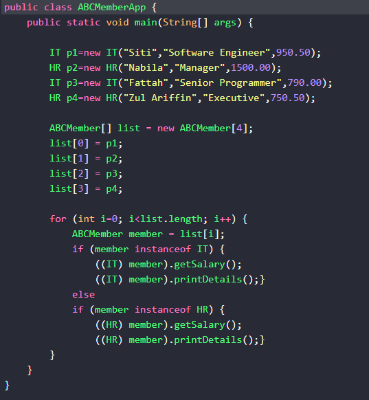 Solved ABC Member The following UML diagram shows the class | Chegg.com
