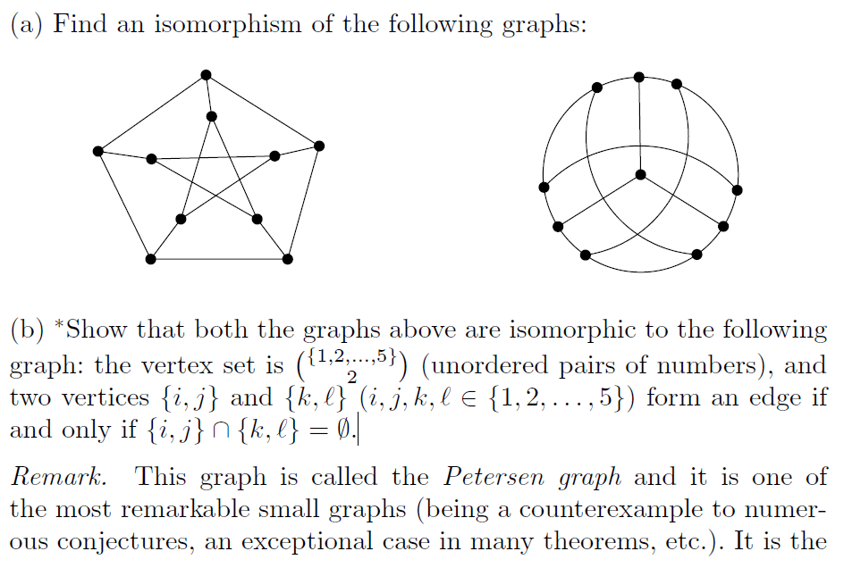 Solved (a) Find an isomorphism of the following graphs: (b) | Chegg.com