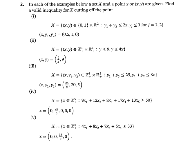 Solved In each of the examples below a set X and a point x | Chegg.com