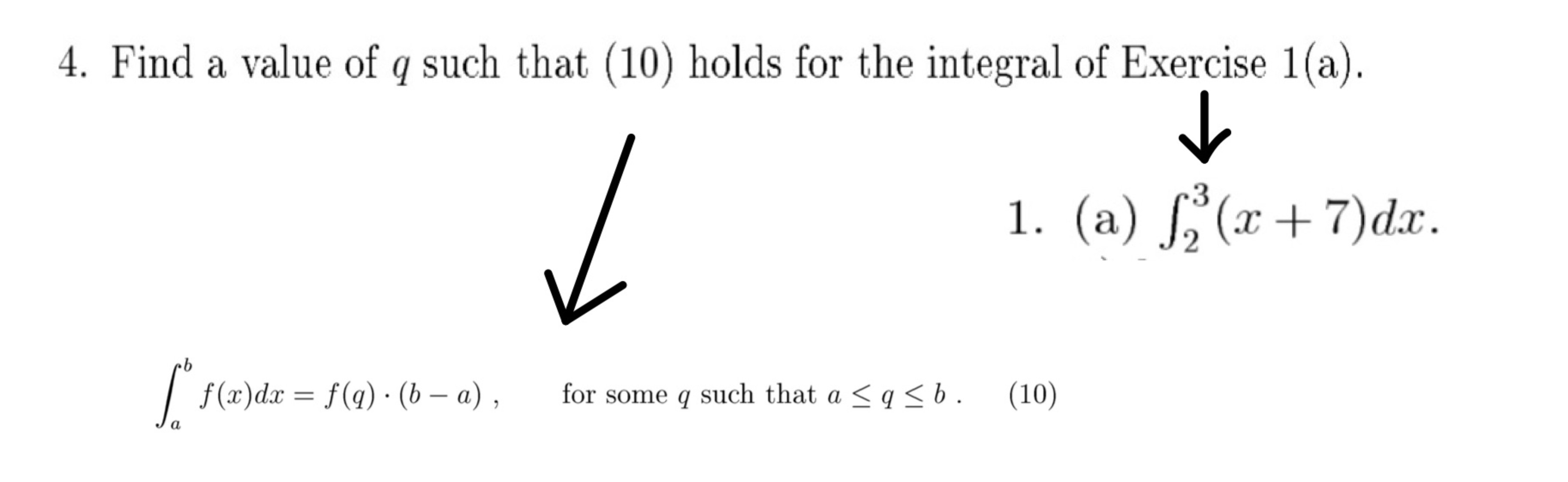 Solved Find a value of q ﻿such that (10) ﻿holds for the | Chegg.com