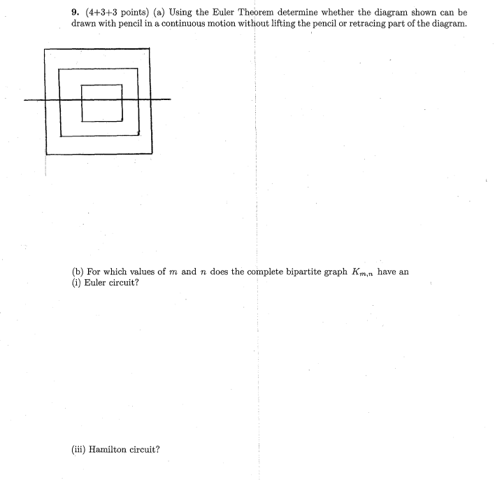 Solved 9. (4+3+3 points) (a) Using the Euler Theorem | Chegg.com