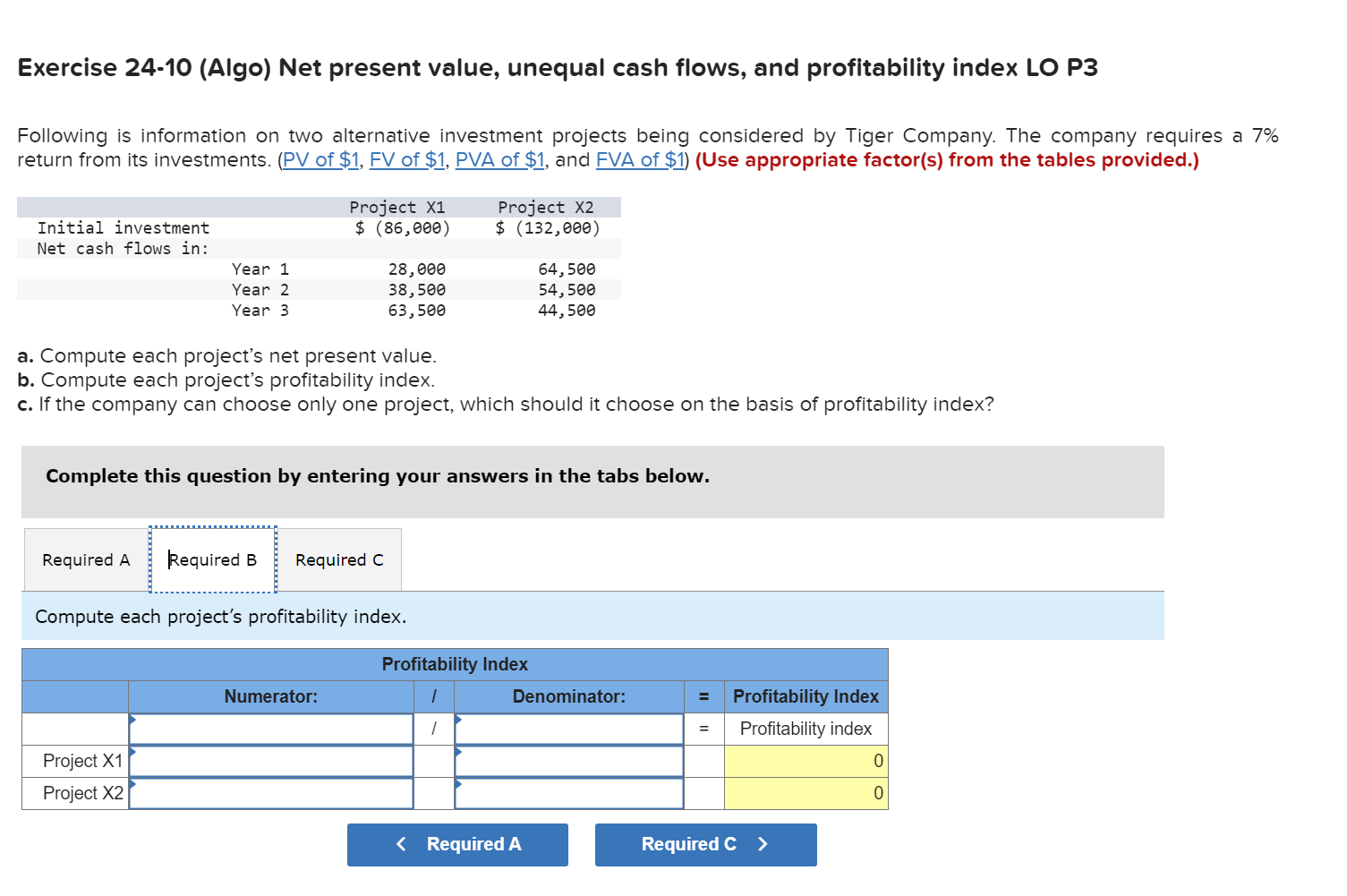 Solved Exercise 24-10 (Algo) Net present value, unequal cash | Chegg.com