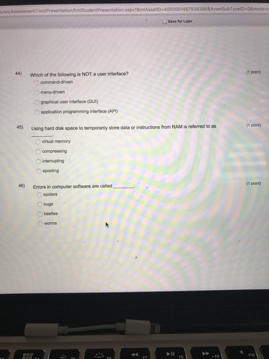 Solved Save for Later 1) Being computer literate includes | Chegg.com