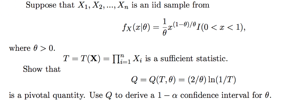 Solved Suppose that X1, X2, ..., Xn is an iid sample from | Chegg.com