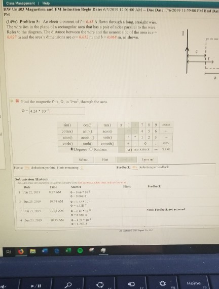 Solved Class Management Help HW Unit03 Magnetism and EM | Chegg.com