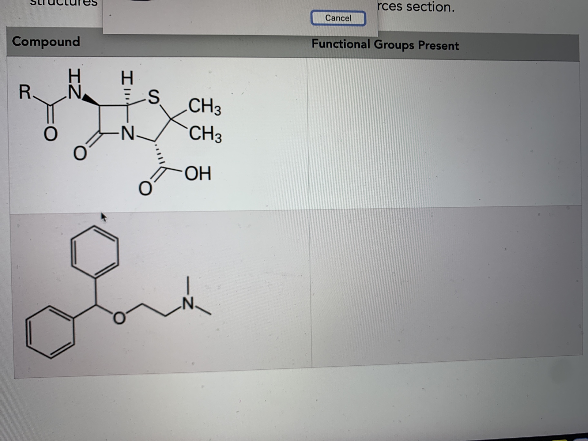 Solved Identify all of the functional groups present in the | Chegg.com