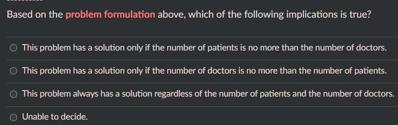 Solved Problem Formulation Analysis Examine the following | Chegg.com