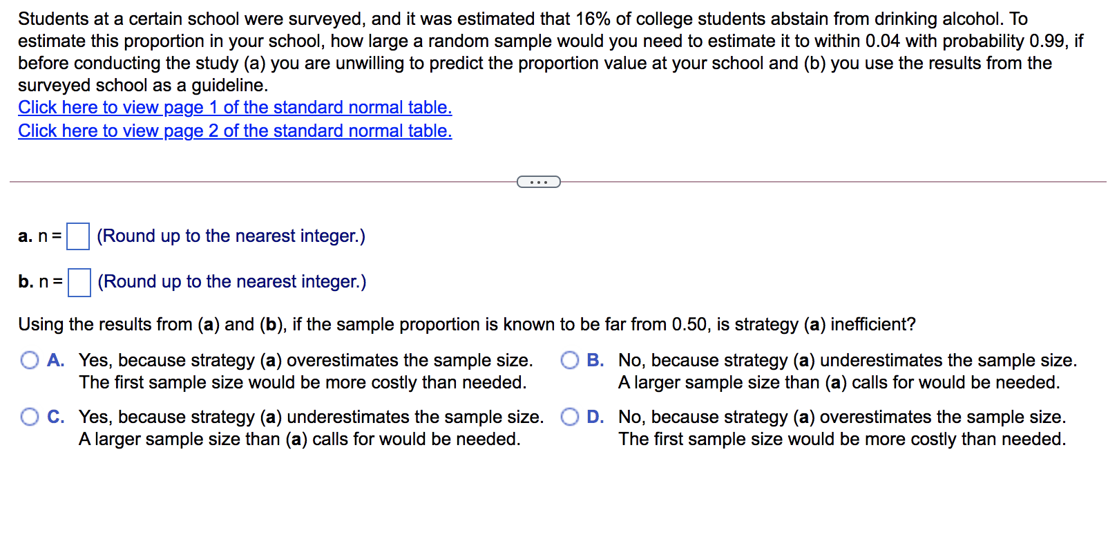 Solved Students at a certain school were surveyed, and it | Chegg.com