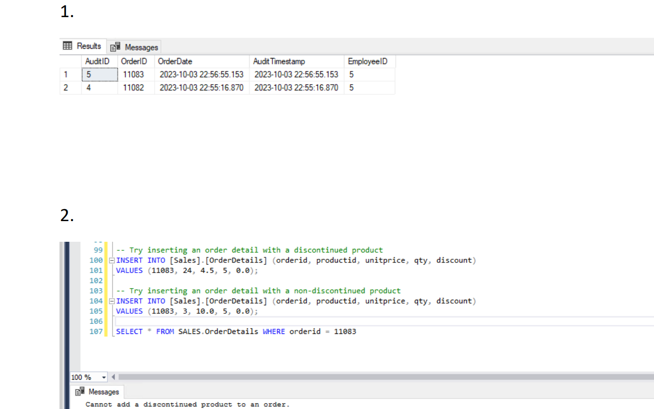 Solved SQL DatabaseI have three tasks and I have attached | Chegg.com