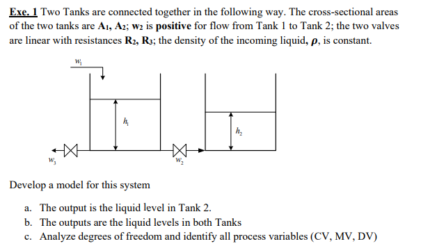 Solved Exe. 1 Two Tanks are connected together in the | Chegg.com