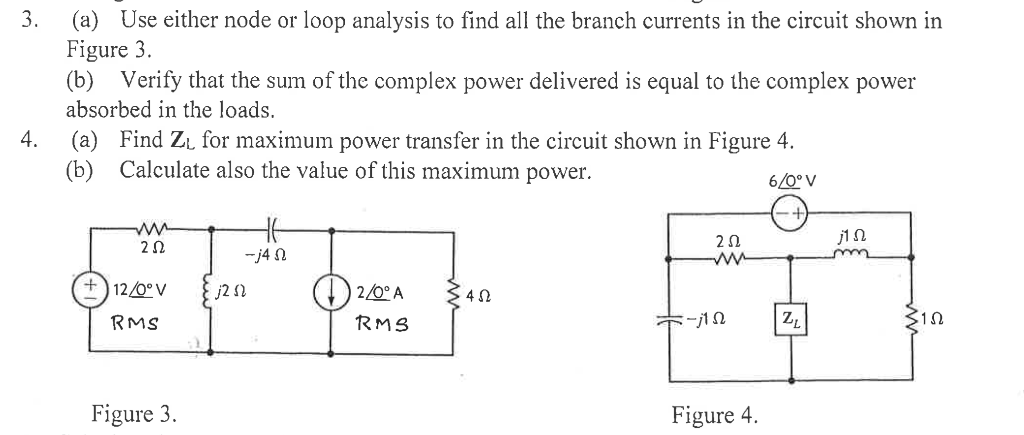 Solved 3. Use either node or loop analysis to find all the | Chegg.com