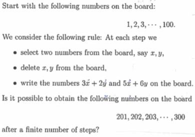 Start with the following numbers on the board: | Chegg.com