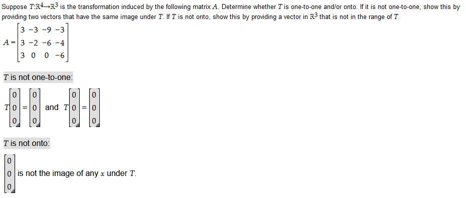 Solved Suppose T:R4→R3 is the transformation induced by the | Chegg.com