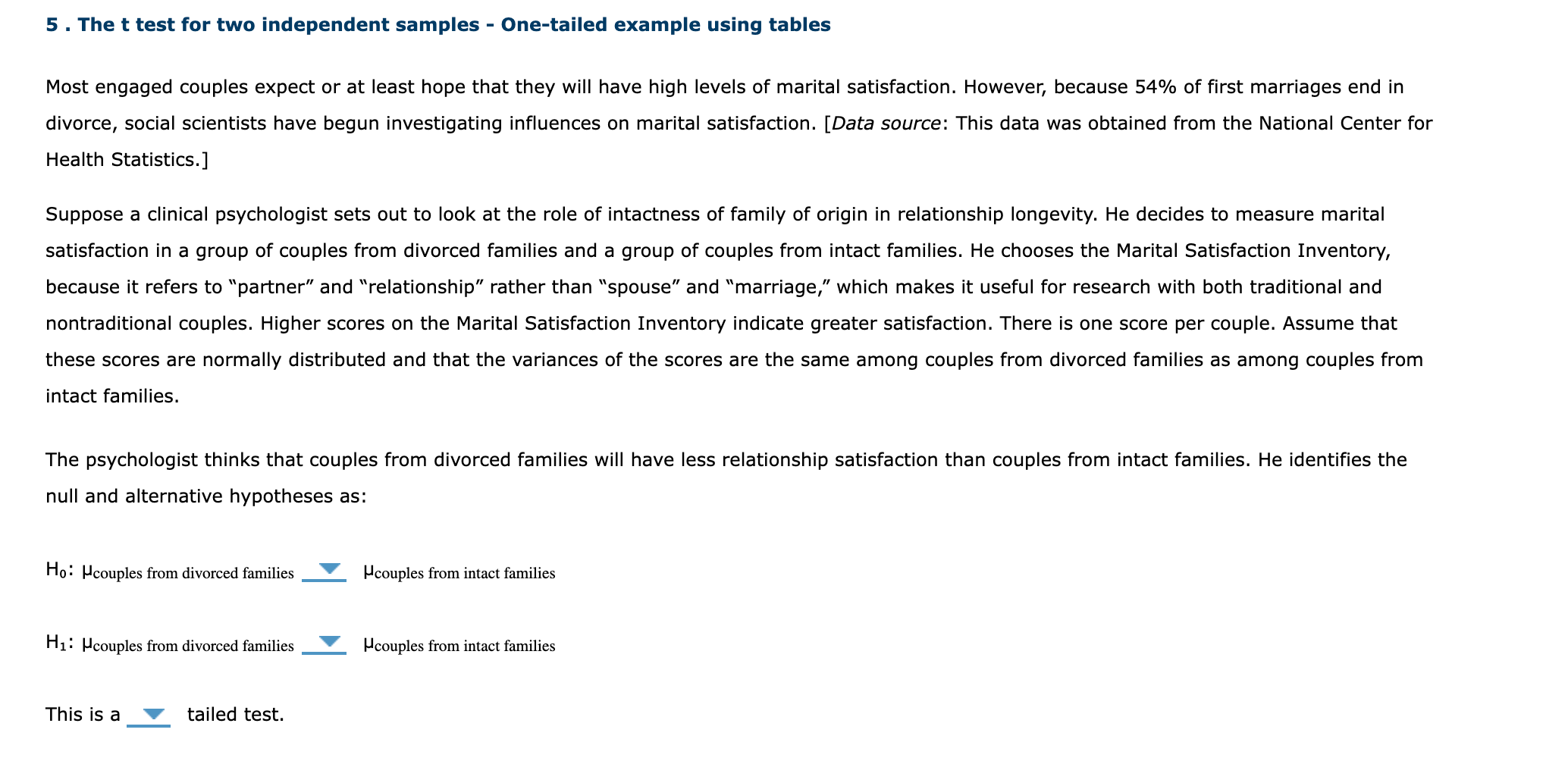 Solved 5. The t test for two independent samples - | Chegg.com