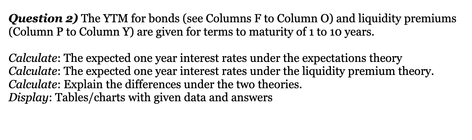 Solved YTM 1 year YTM 2 year YTM 3 year YTM 4 | Chegg.com