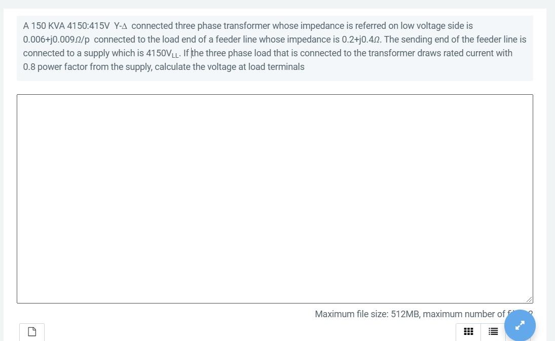 Solved A 150 KVA 4150:415V Y-A connected three phase | Chegg.com
