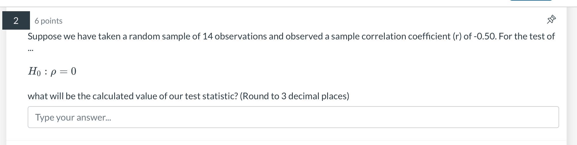 Solved 6 points Suppose we have taken a random sample of 14 | Chegg.com