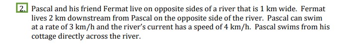 Solved Pascal and his friend Fermat live on opposite sides | Chegg.com