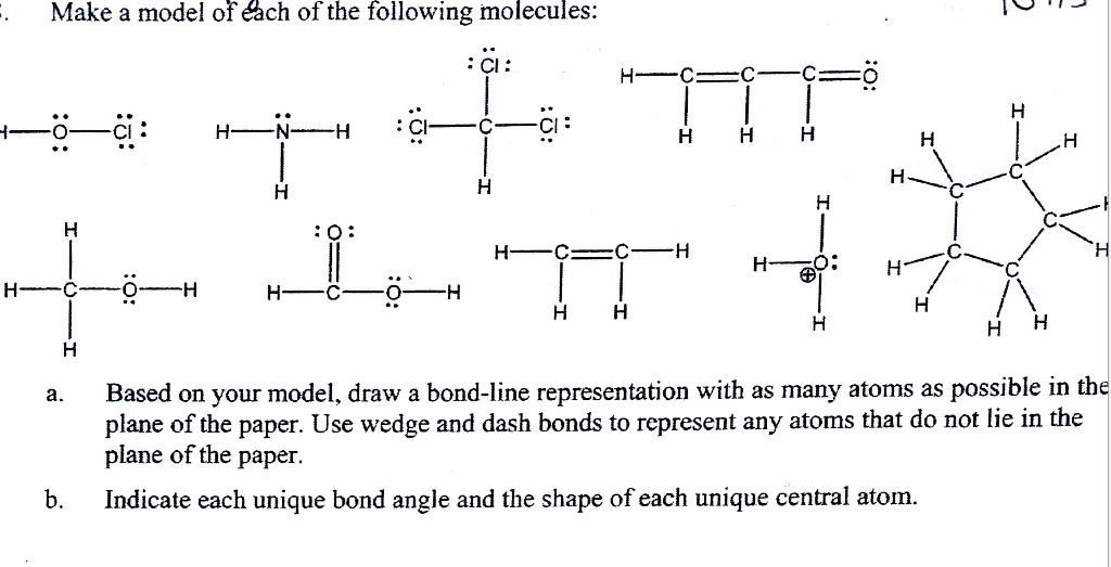 Solved -. 10 Make a model of each of the following | Chegg.com