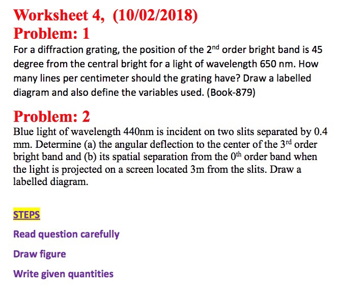 Solved Worksheet 4 10 02 2018 Problem 1 For A Chegg