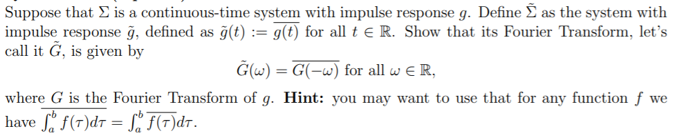 Solved Suppose that S is a continuous-time system with | Chegg.com