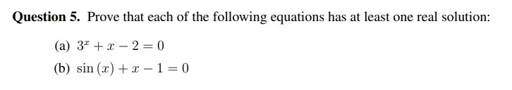 Solved Prove that each of the following equations has at | Chegg.com