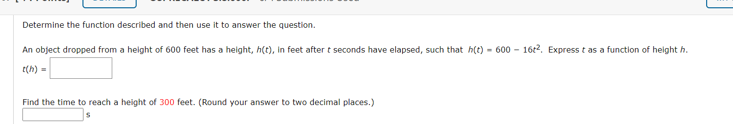 Solved Determine the function described and then use it to | Chegg.com