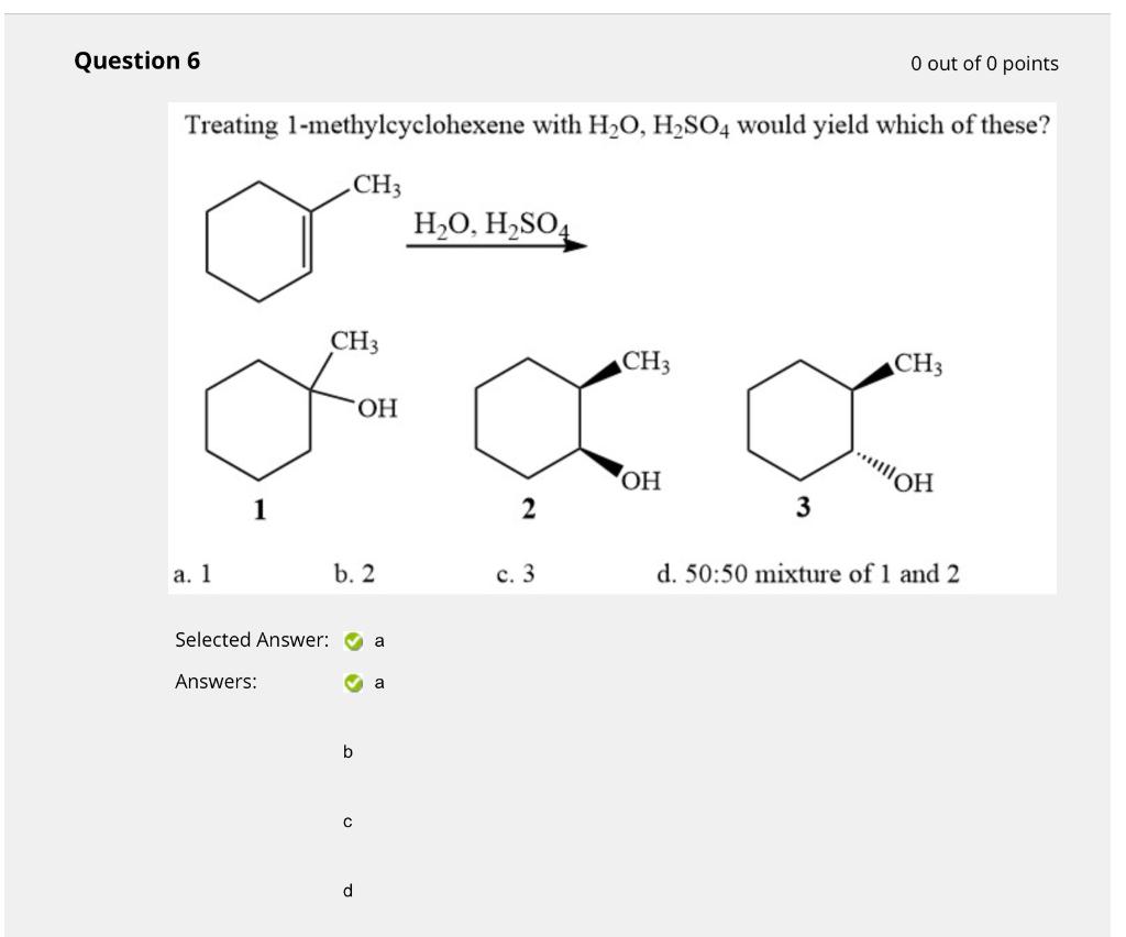Solved Question 6 0 out of 0 points Treating | Chegg.com